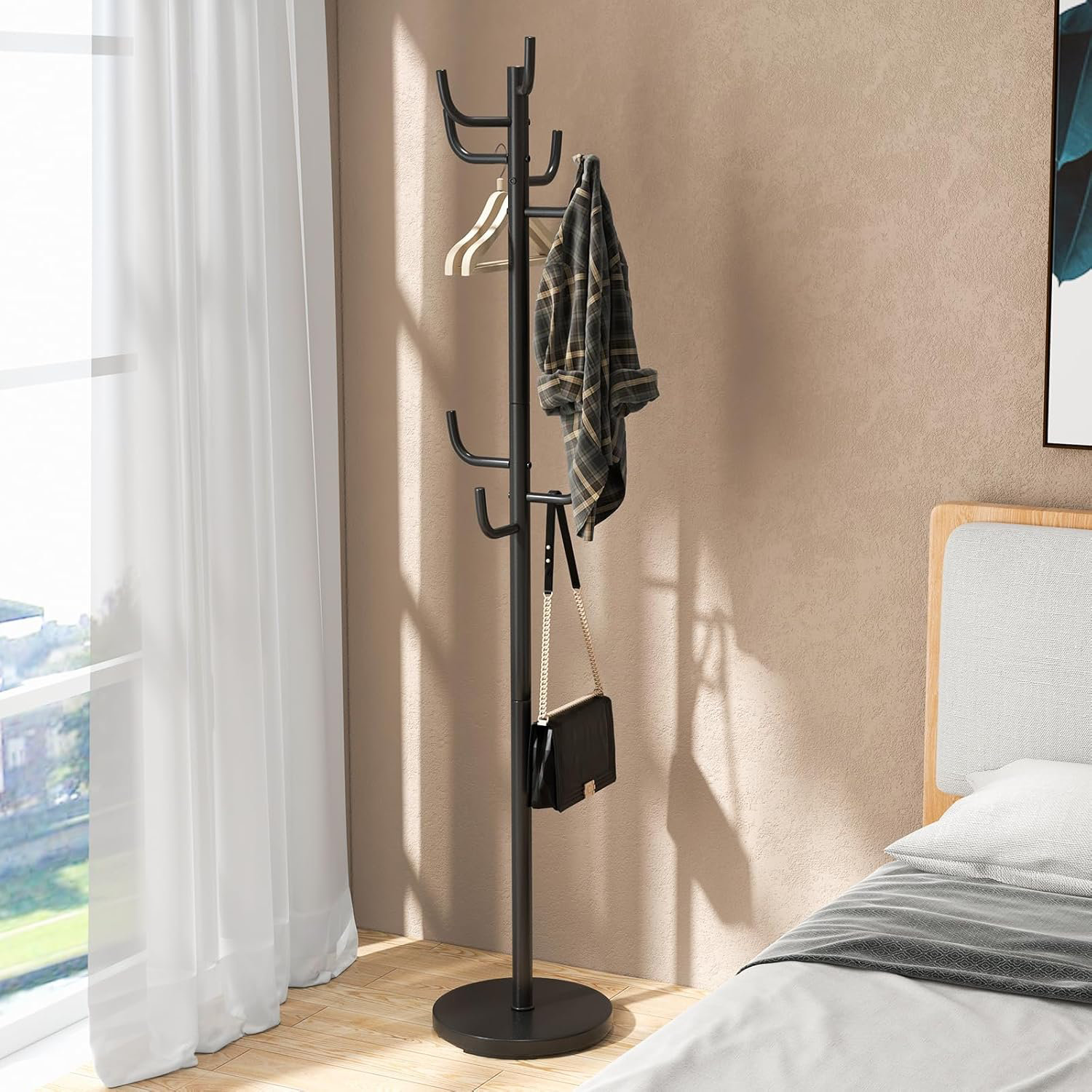 Lark Manor™ Coat Rack Freestanding Heavy Duty Metal Coat Tree With 8 ...