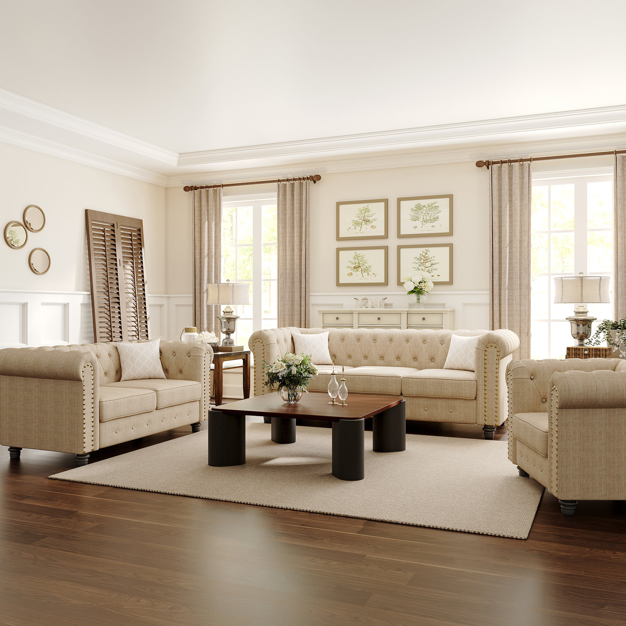 Red Barrel Studio® 39'' Square Coffee Table, Living Room Table | Wayfair