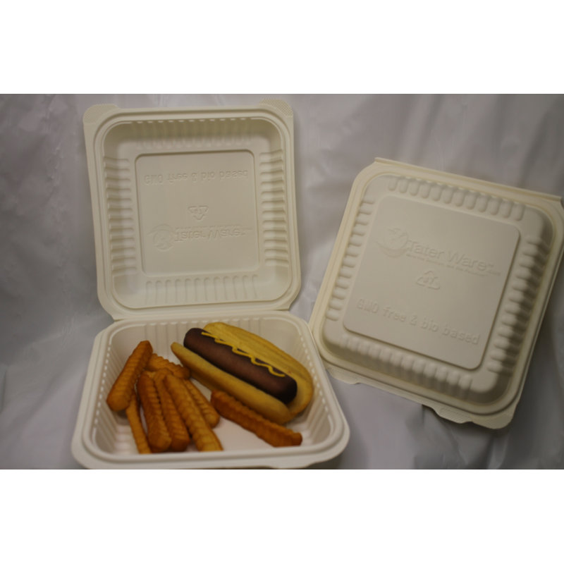 Earth-To-Go PotatoWare™ 1-Compartment Clamshell | Wayfair