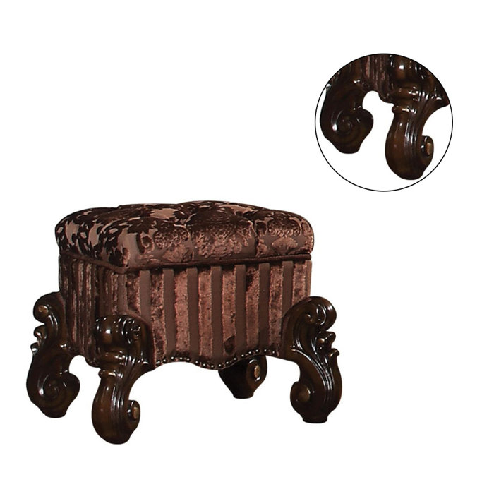 Simple Relax Solid + Manufactured Wood Accent Stool | Wayfair