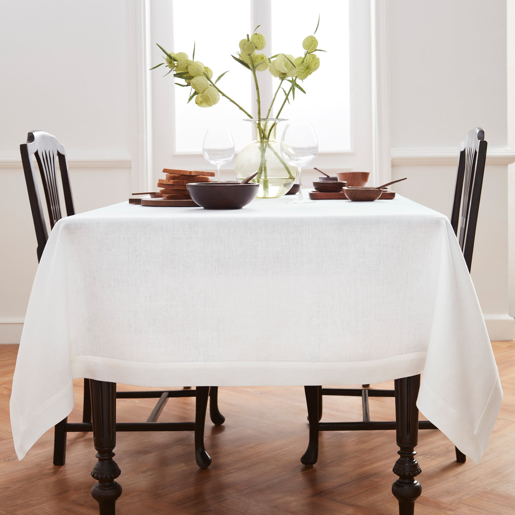 Solino Home Diana - 100% Pure Linen Rectangle Dining Tablecloth | Wayfair
