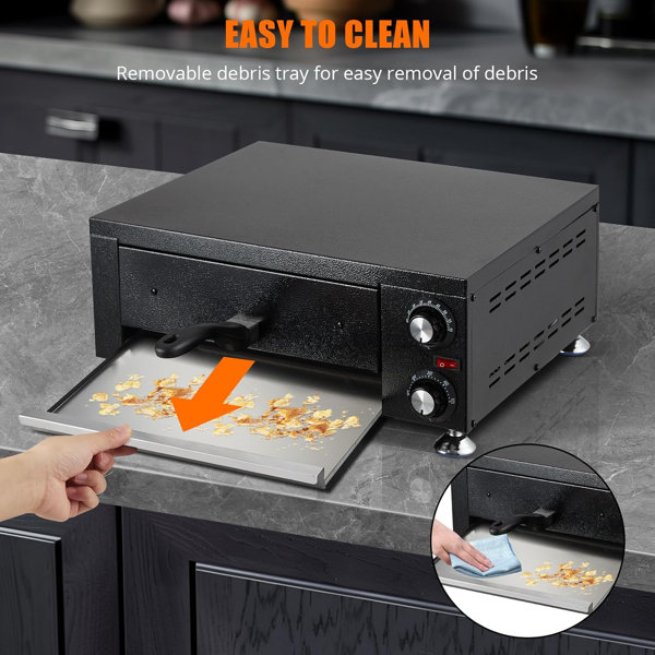 gaomon Commercial Pizza Oven Countertop, 1100W Stainless Steel Electric ...
