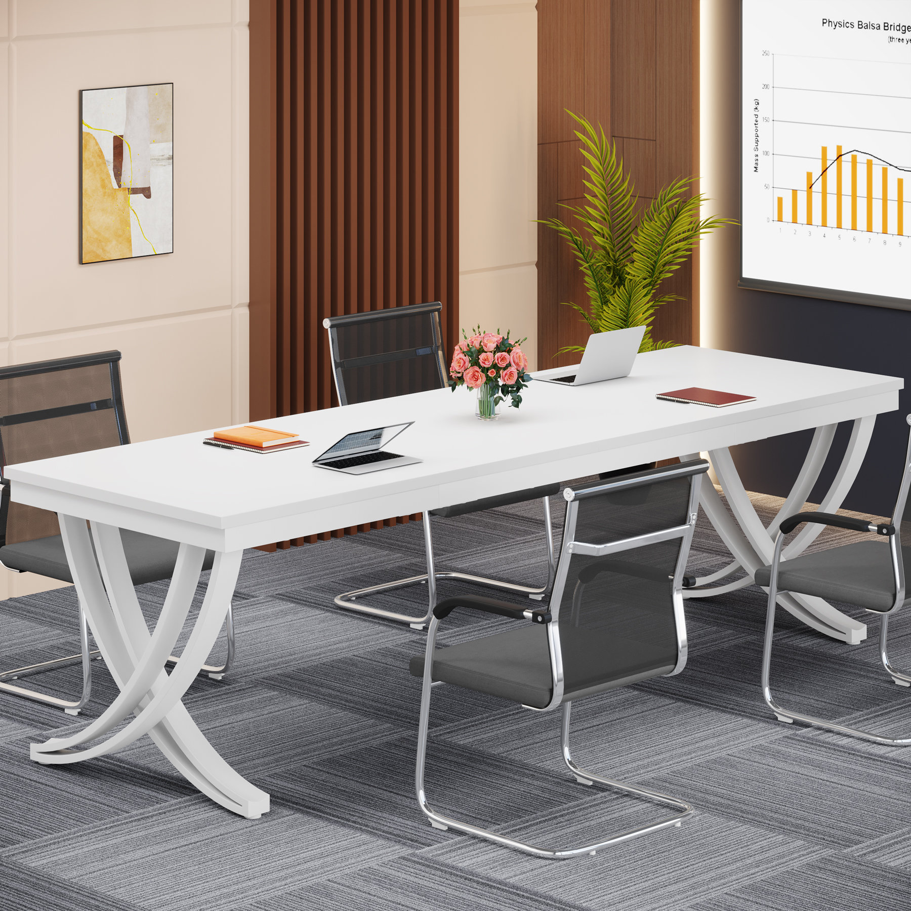 Wrought Studio Ladrea 78.74'' Conference Table - Wayfair Canada