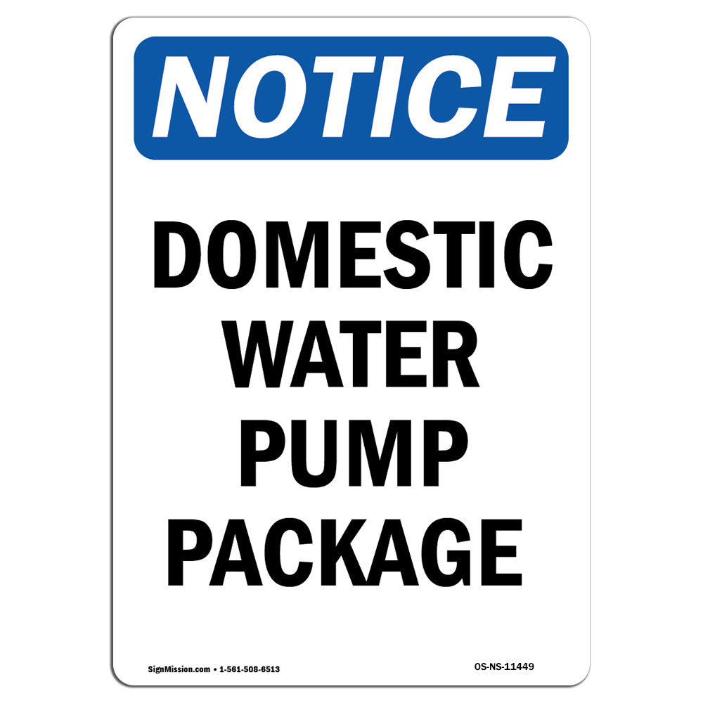 SignMission Domestic Water Pump Package Sign | Wayfair