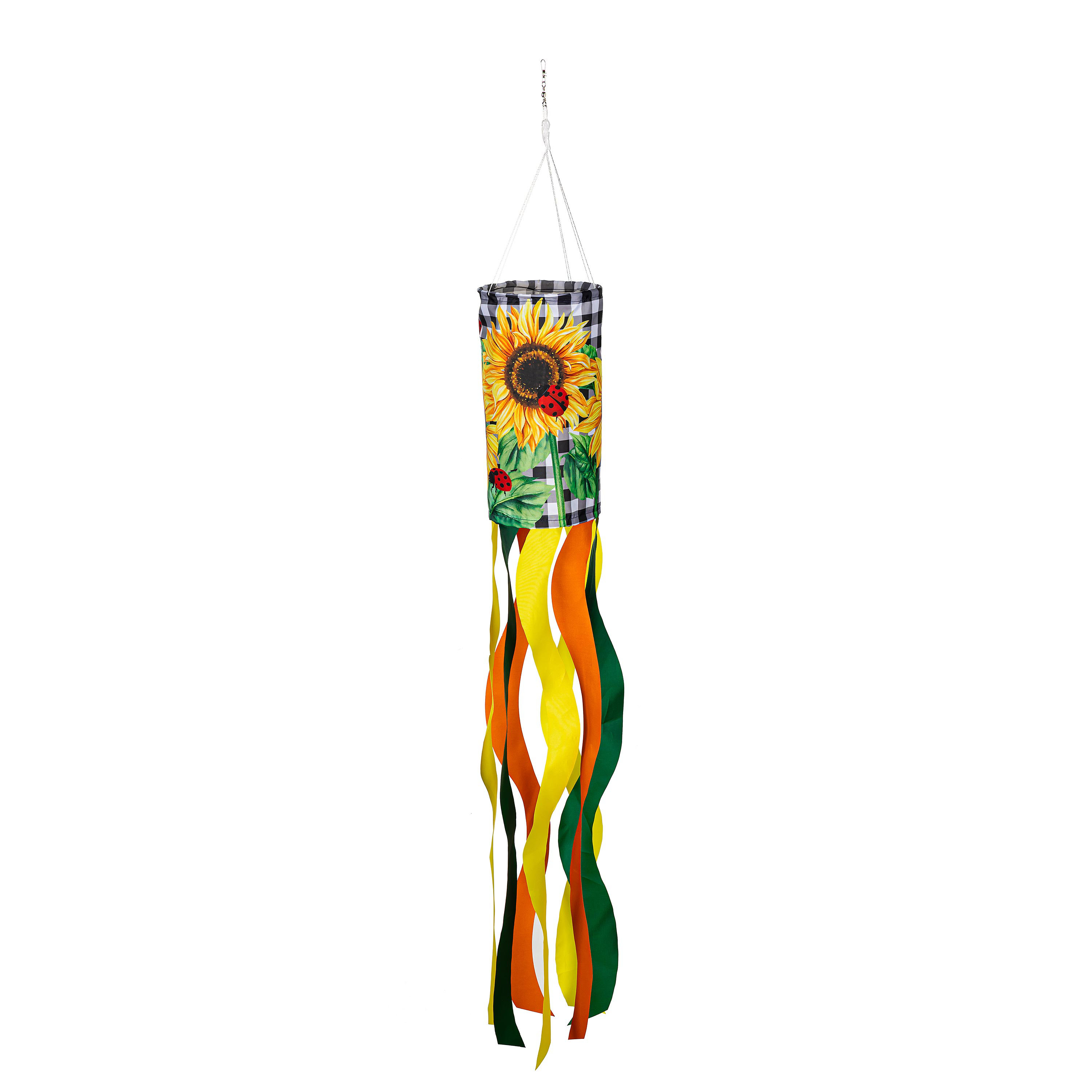 August Grove® Sunflower Ladybugs Windsock | Wayfair