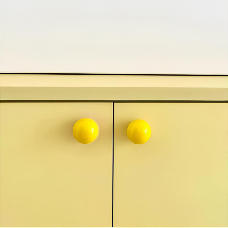 Infinitee Green Candy-Colored Ceramic Knobs, Single Hole Cabinet ...