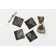 The Just Slate Company 4 Square Slate Coasters with Dog Designs ...