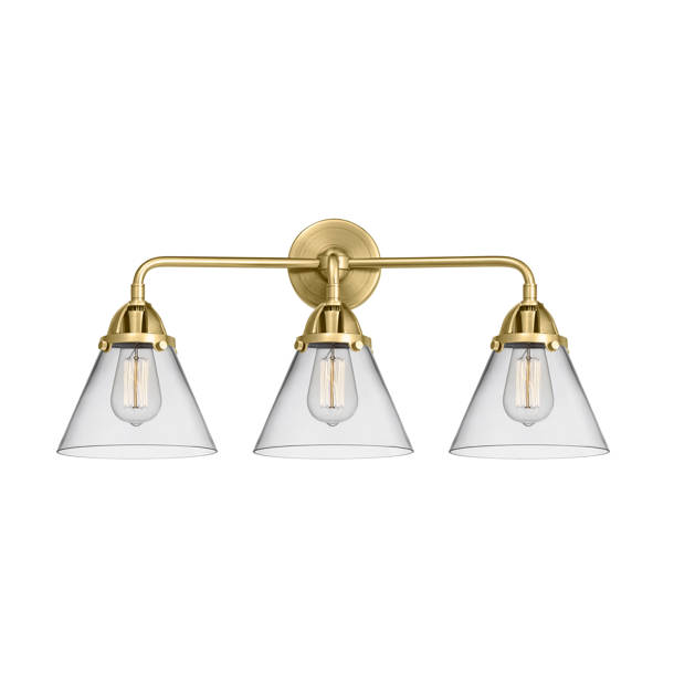 Beachcrest Home Shauna Steel;Cast Brass Armed Sconce | Wayfair