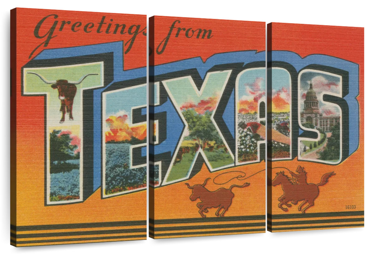 Ebern Designs Sebbie Greetings From Texas | Wayfair