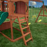 Backyard Discovery Atlantis Cedar Wood Swing Set with Wave Slide ...