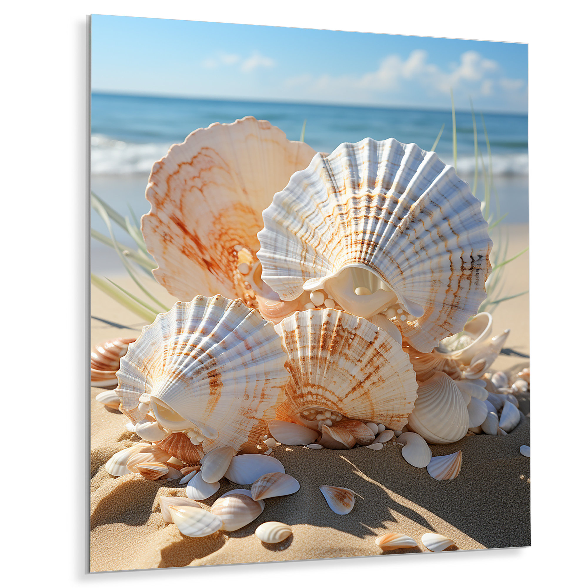 Highland Dunes Beach Photo Seashell Beauty II - Animals Metal Art Print ...