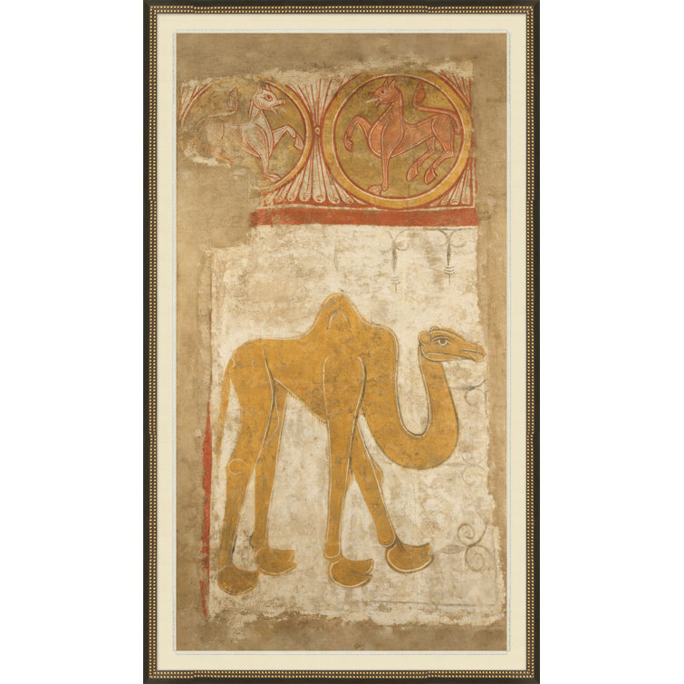 Wendover Art Group Camel Tapestry Framed On Canvas Print | Wayfair