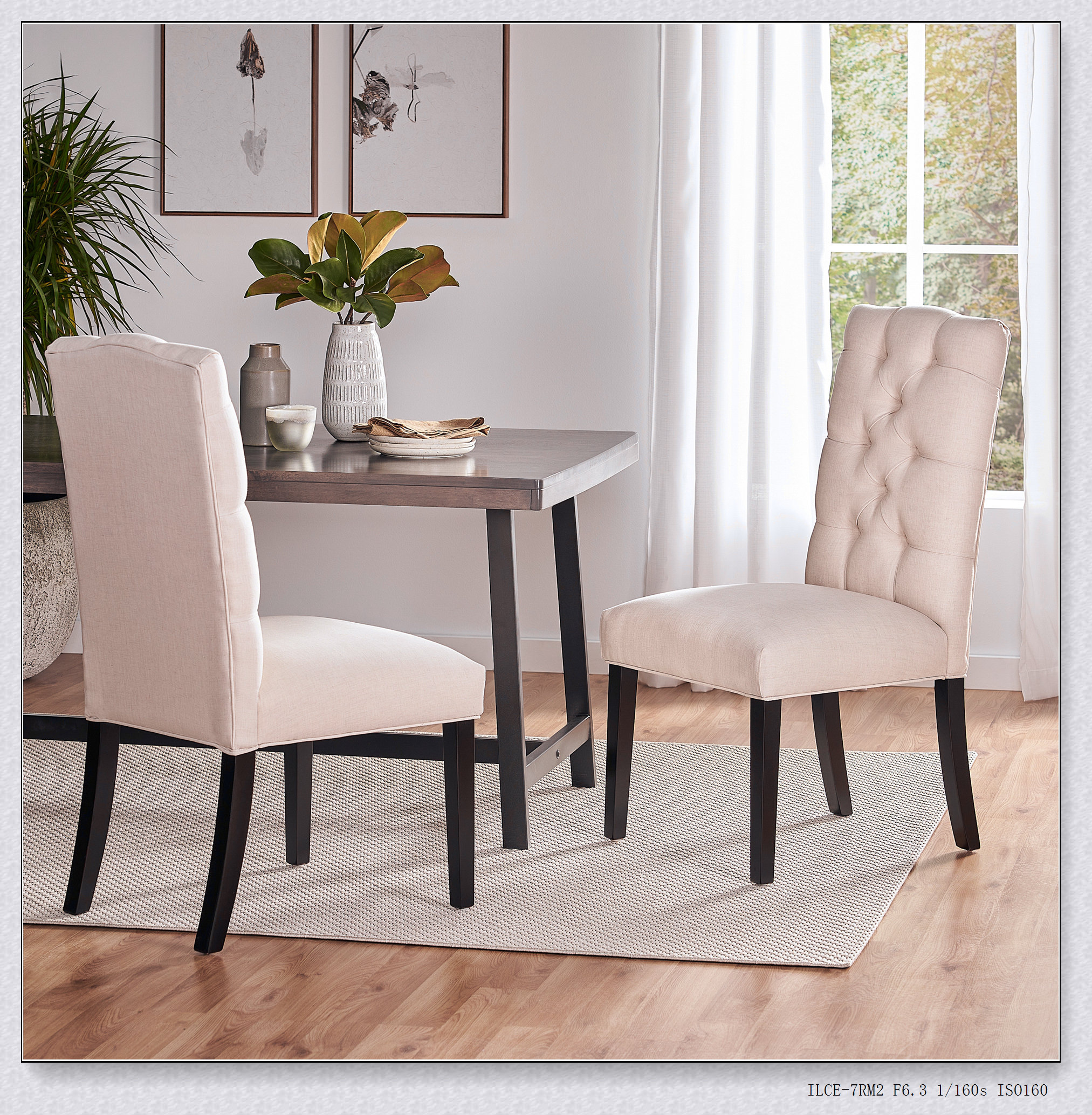 Alcott Hill® HARDING KD TUFT DINING Create a timeless dining experience and enhance dining ...