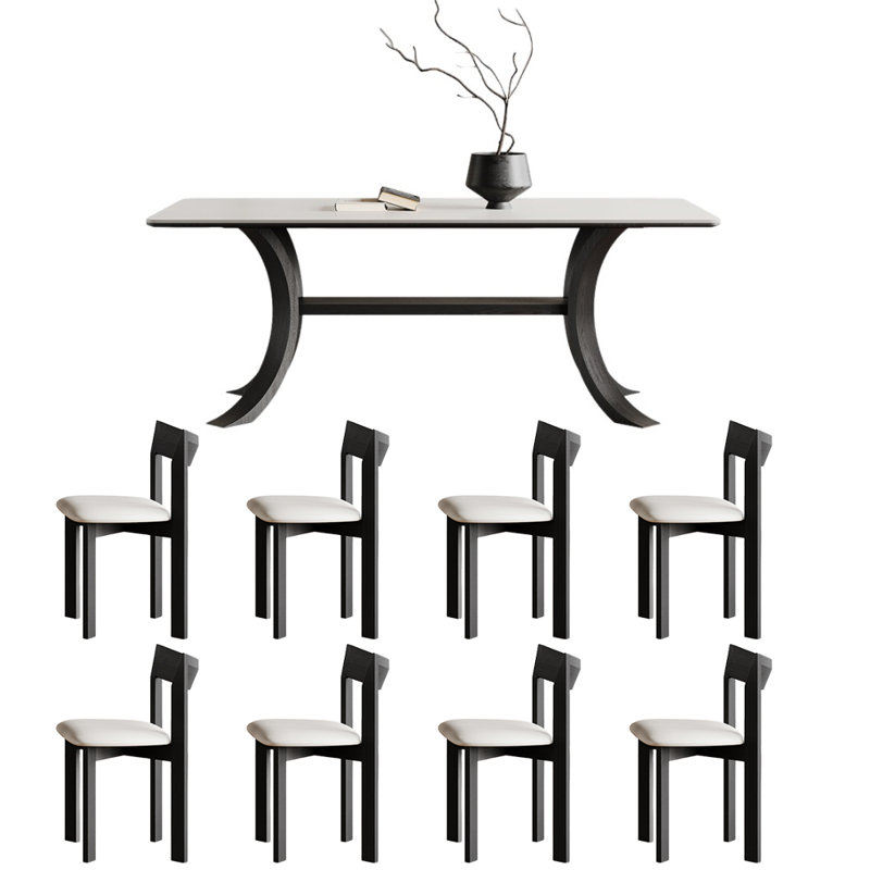 ZKuylo Minimalism rectangular dining table sets | Wayfair