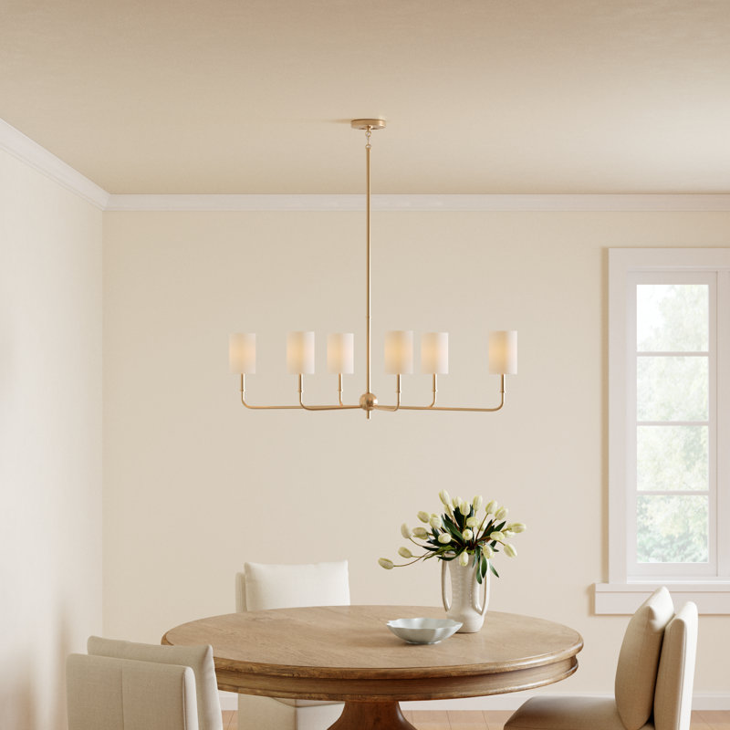 Birch Lane™ Rowley Six Light Linear Chandelier & Reviews | Wayfair