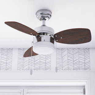 Angled Ceiling Fans With Lights You'll Love | Wayfair