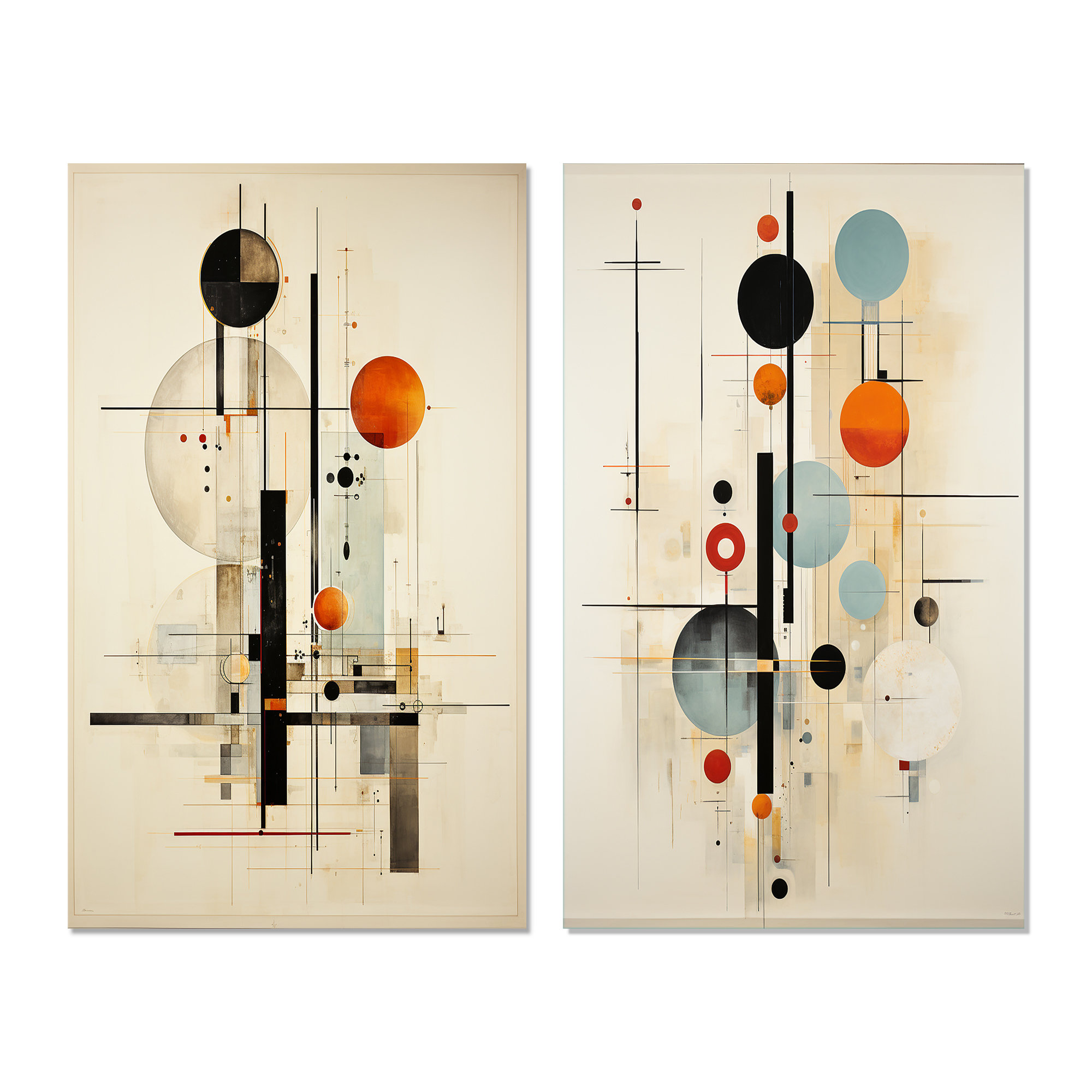 Ivy Bronx Beige Suprematism Harmonic Equilibrium - Wall Art For Bedroom ...