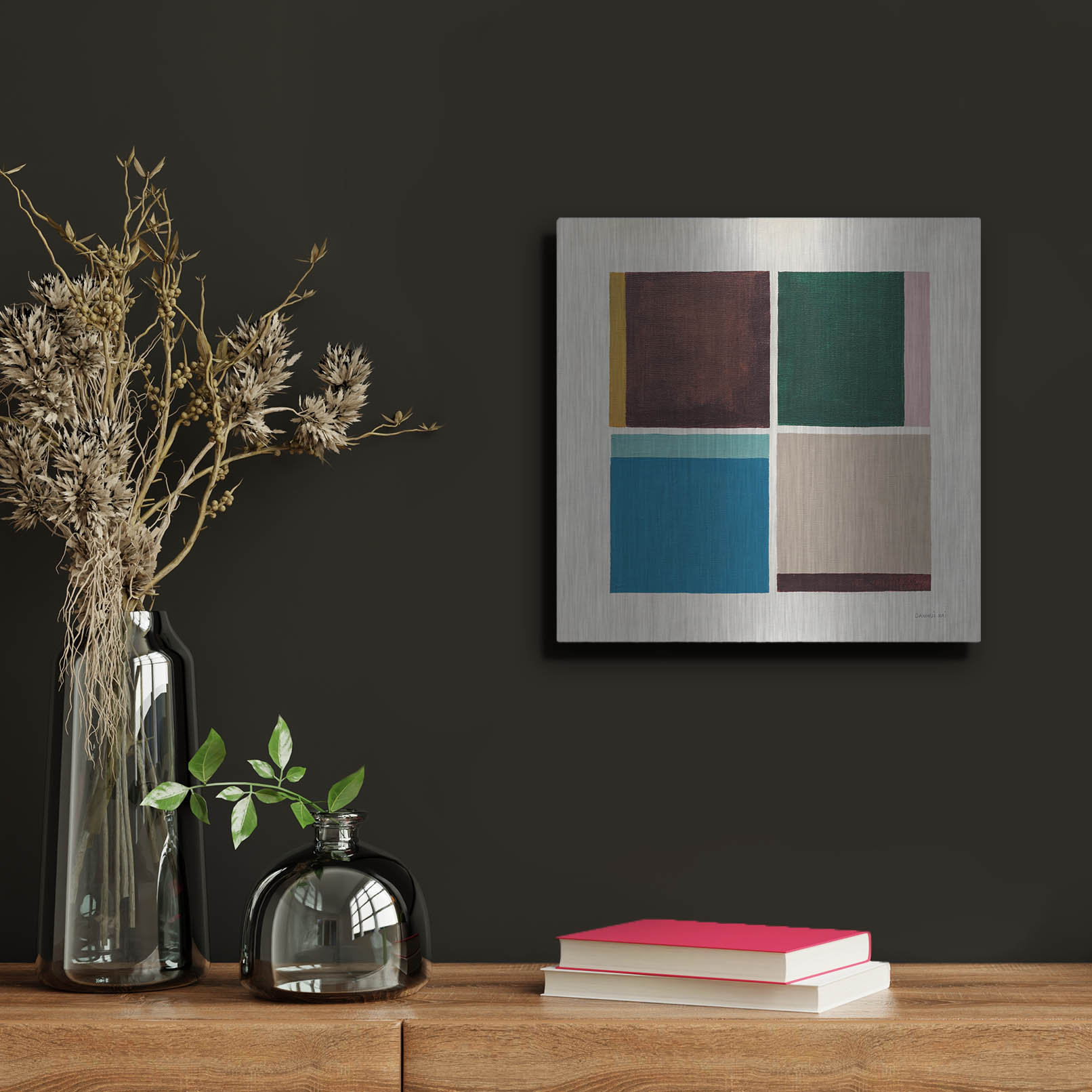 Ebern Designs 'Quadrants' by Danhui Nai Metal Wall Art | Wayfair