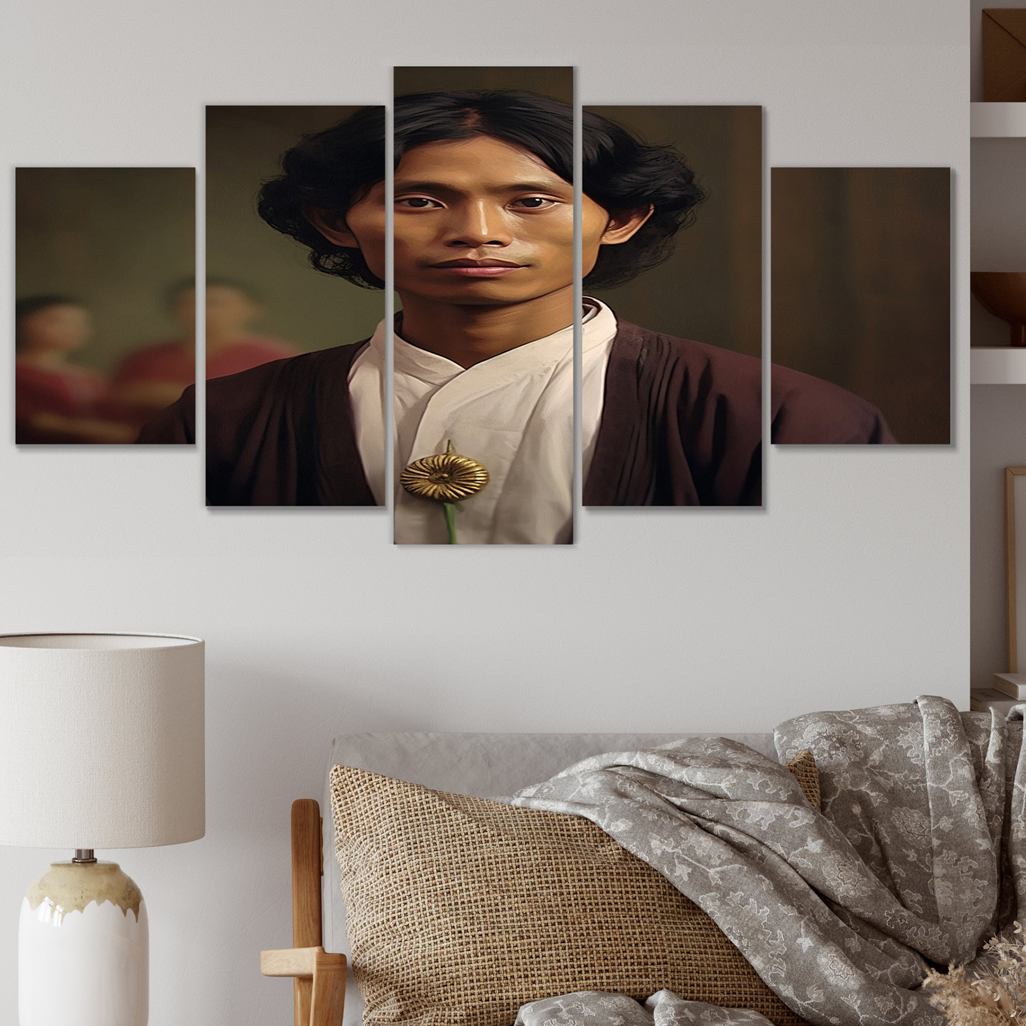 Red Barrel Studio® Portrait Young Noble Indian Man - Canvas Print - 5 ...