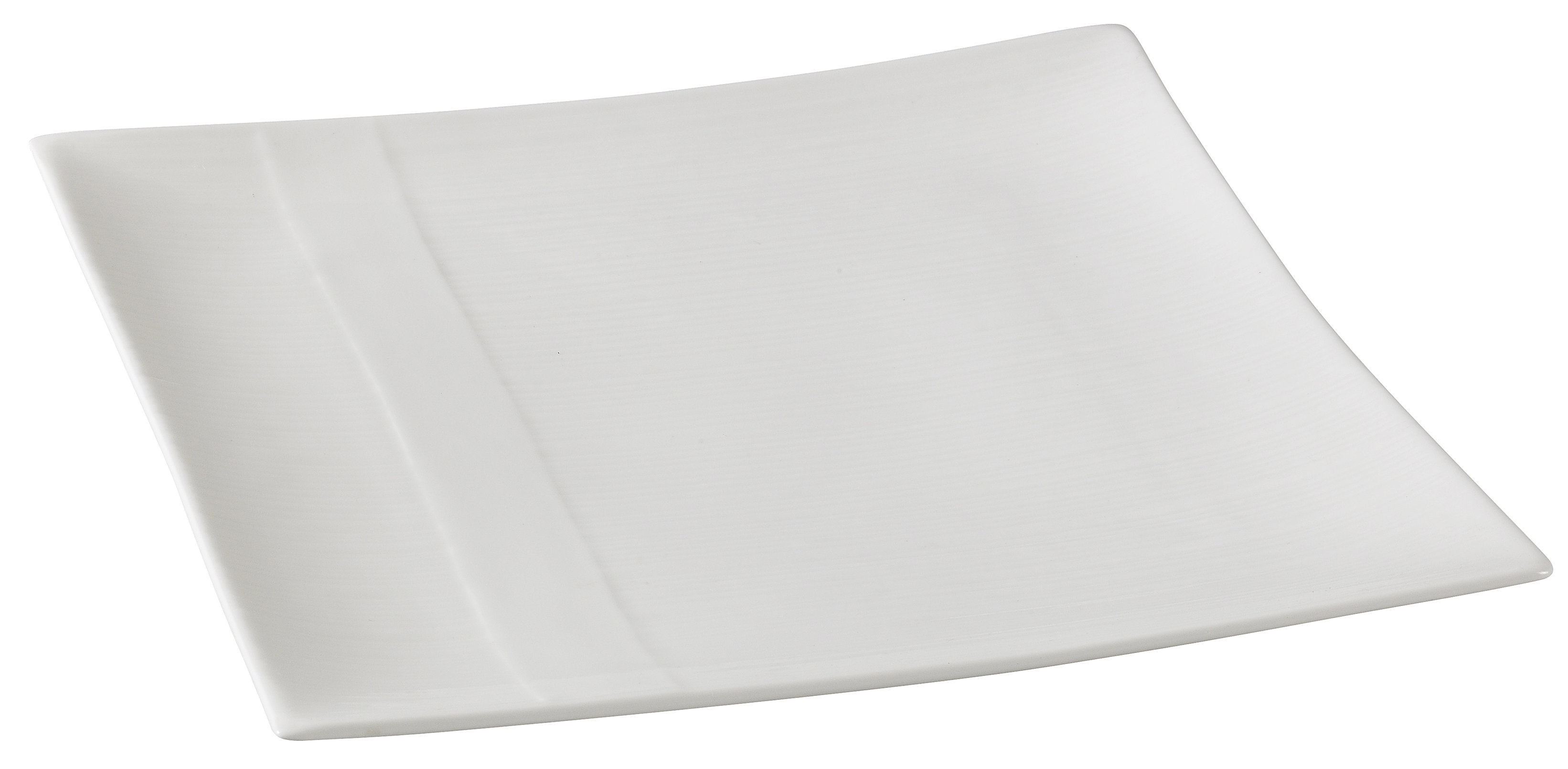 Yanco SH-112 Shanghai Square Plate, 12" Width, 12" Length, Bone China ...