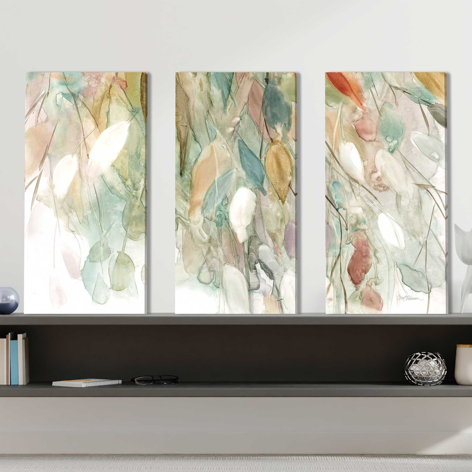 Red Barrel Studio® Rainy Cascade I by Carol Robinson - 3 Piece Wrapped ...