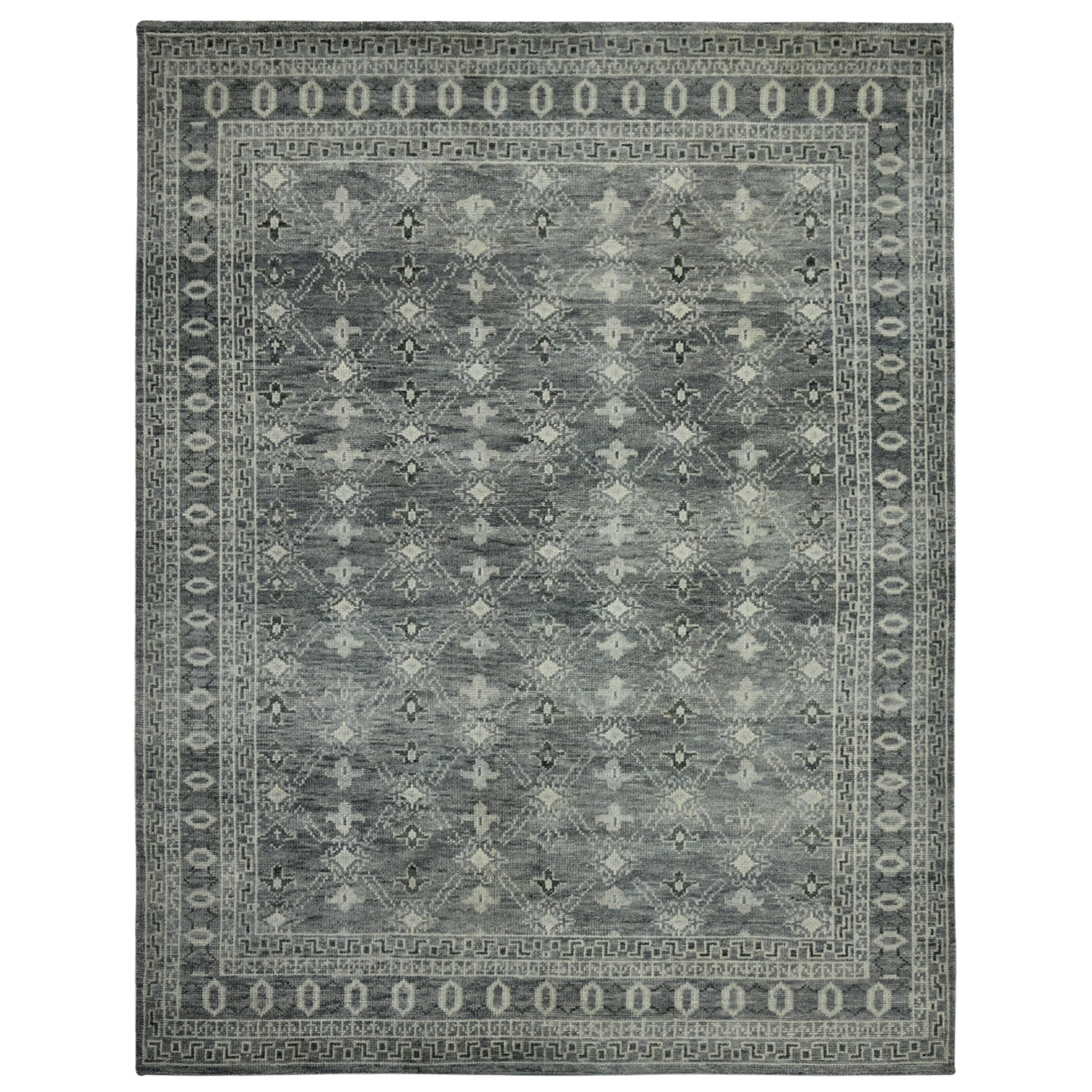 AMER Rugs Divine Loise Gray Hand-Knotted Wool Area Rug | Wayfair