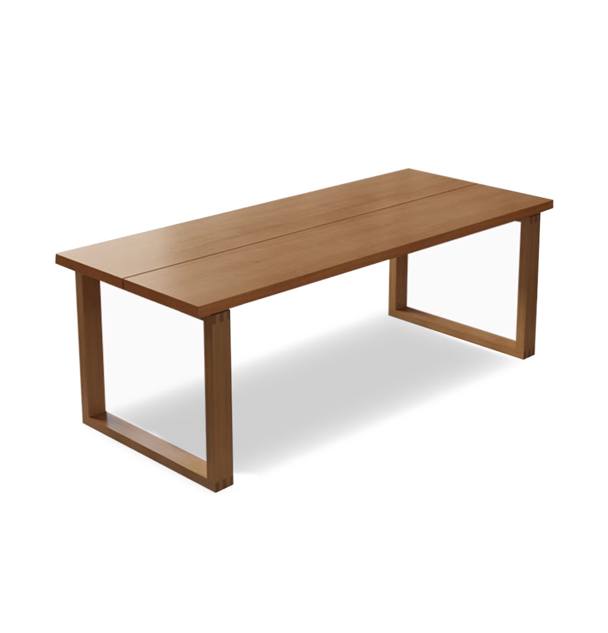 Stella Trek Solid Wood Office Desk with Long Natural Wood Table | Wayfair