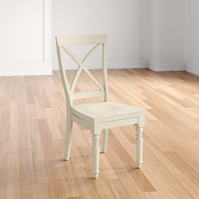 Kelly Clarkson Home Solid Wood Cross Back Side Chair & Reviews | Wayfair
