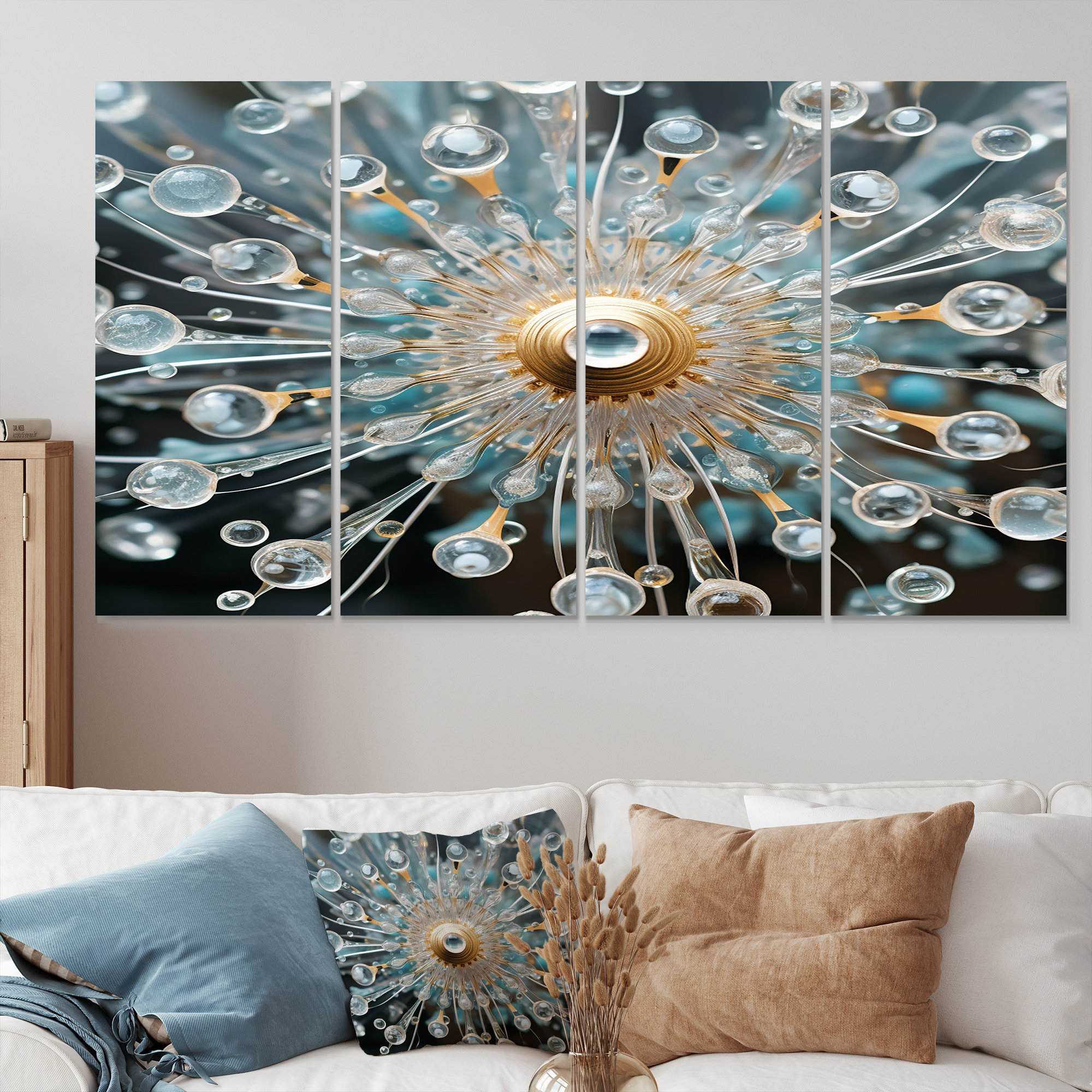 House of Hampton® Dew-kissed Dandelion Water Droplets - Dandelion Wall ...