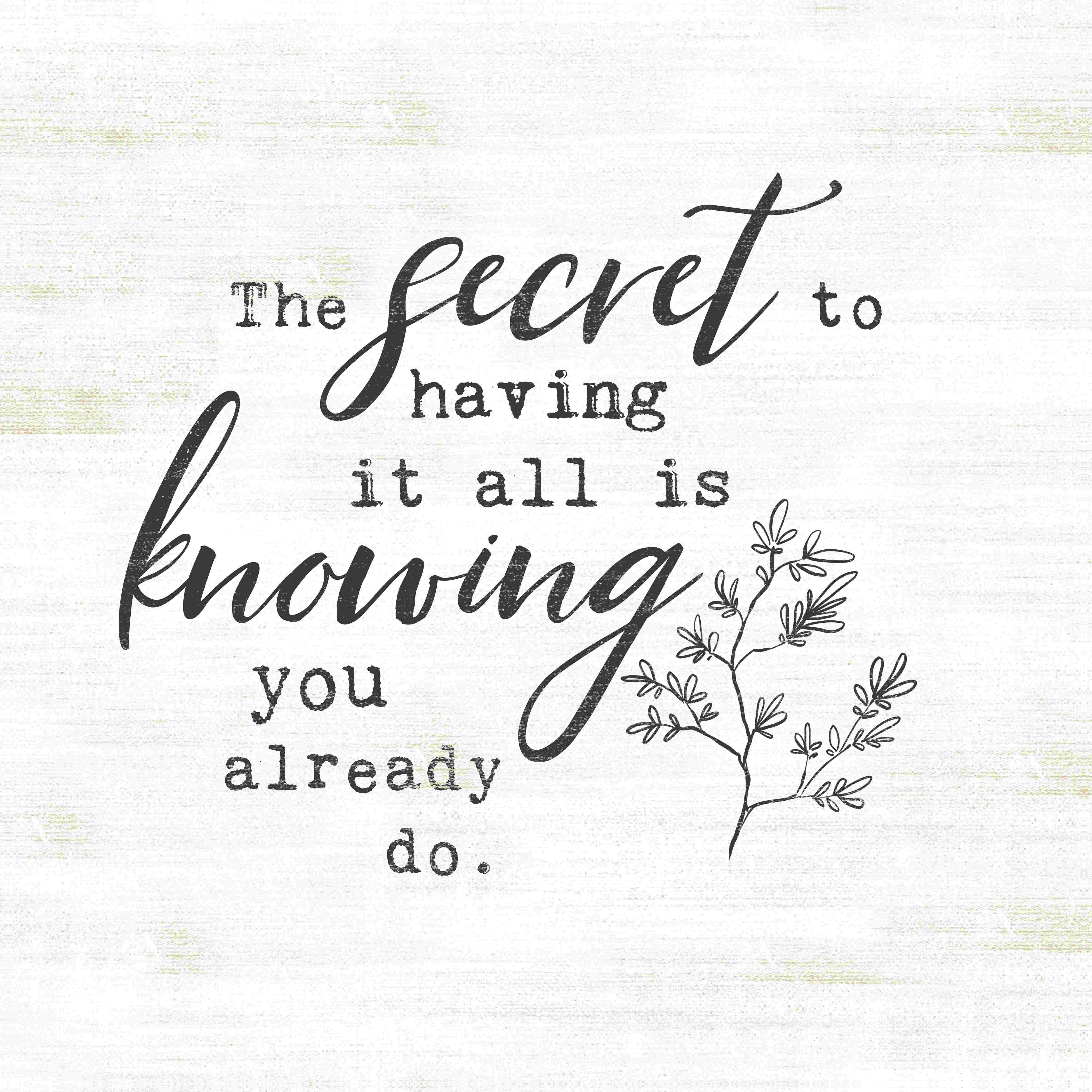 Trinx The Secret to Having It All Is Knowing You Already Do - Wrapped ...