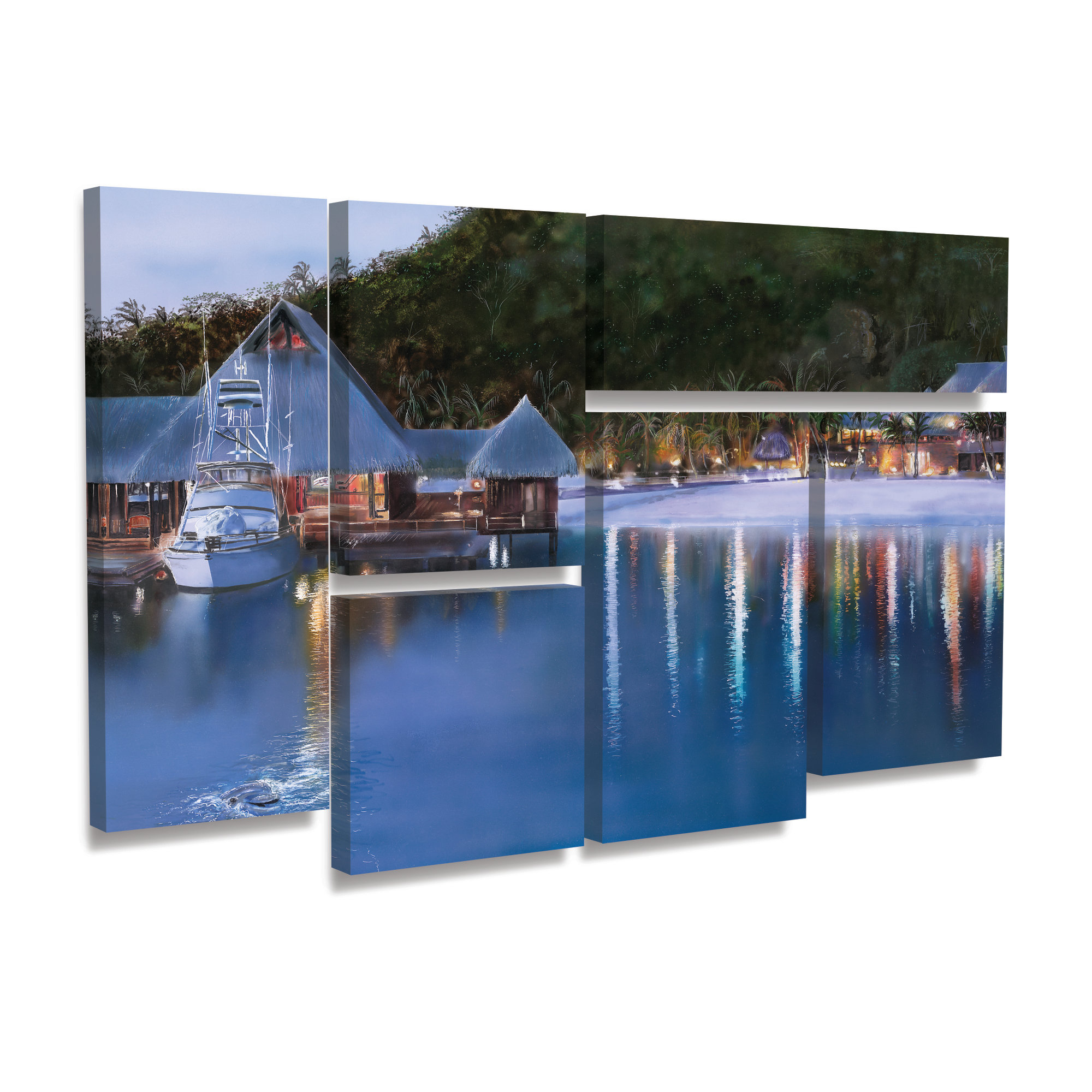 Red Barrel Studio® Murray Henderson Fine Art Bora Bora 6 Piece Panel ...