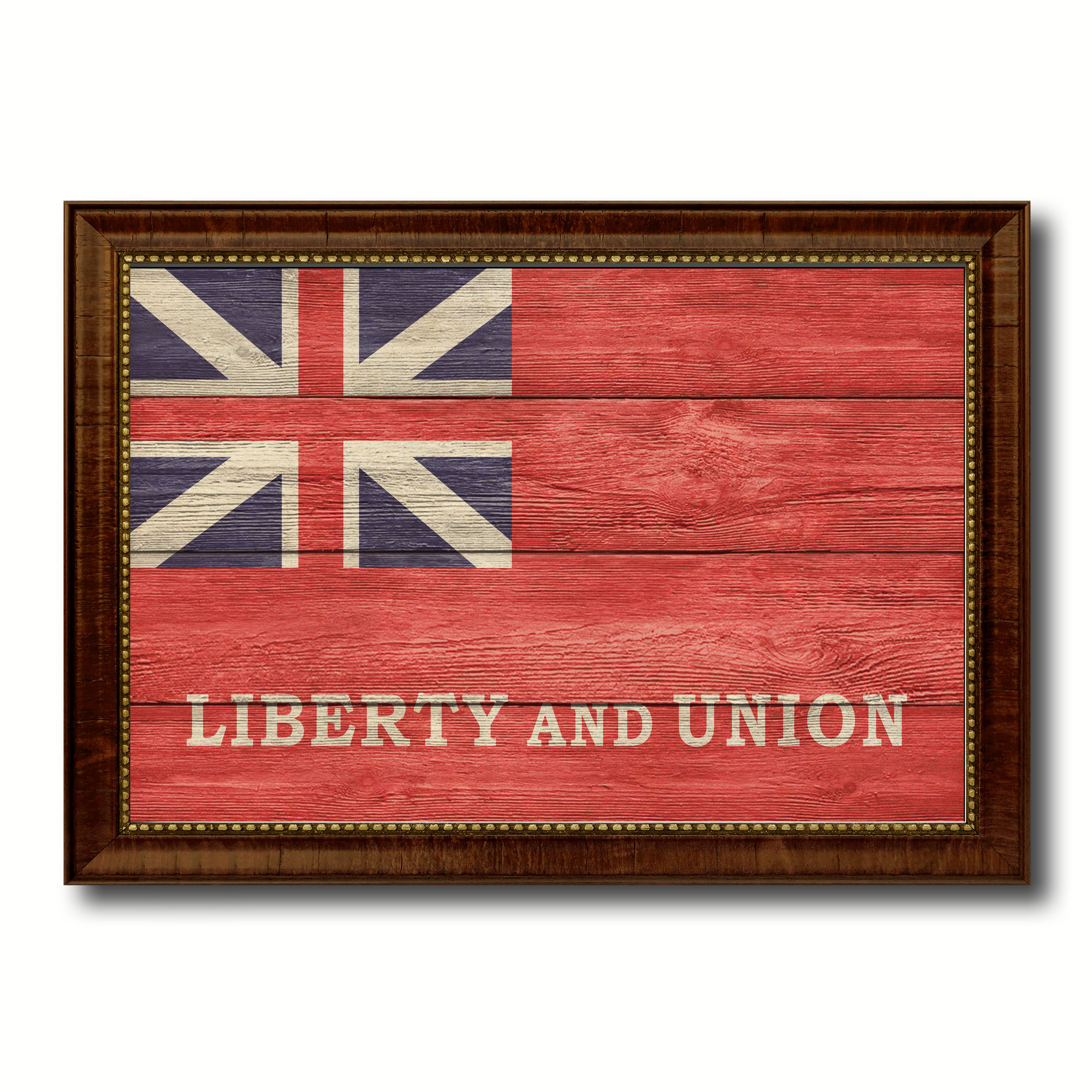 Williston Forge Liberty And Union Military Textured Flag Print With ...
