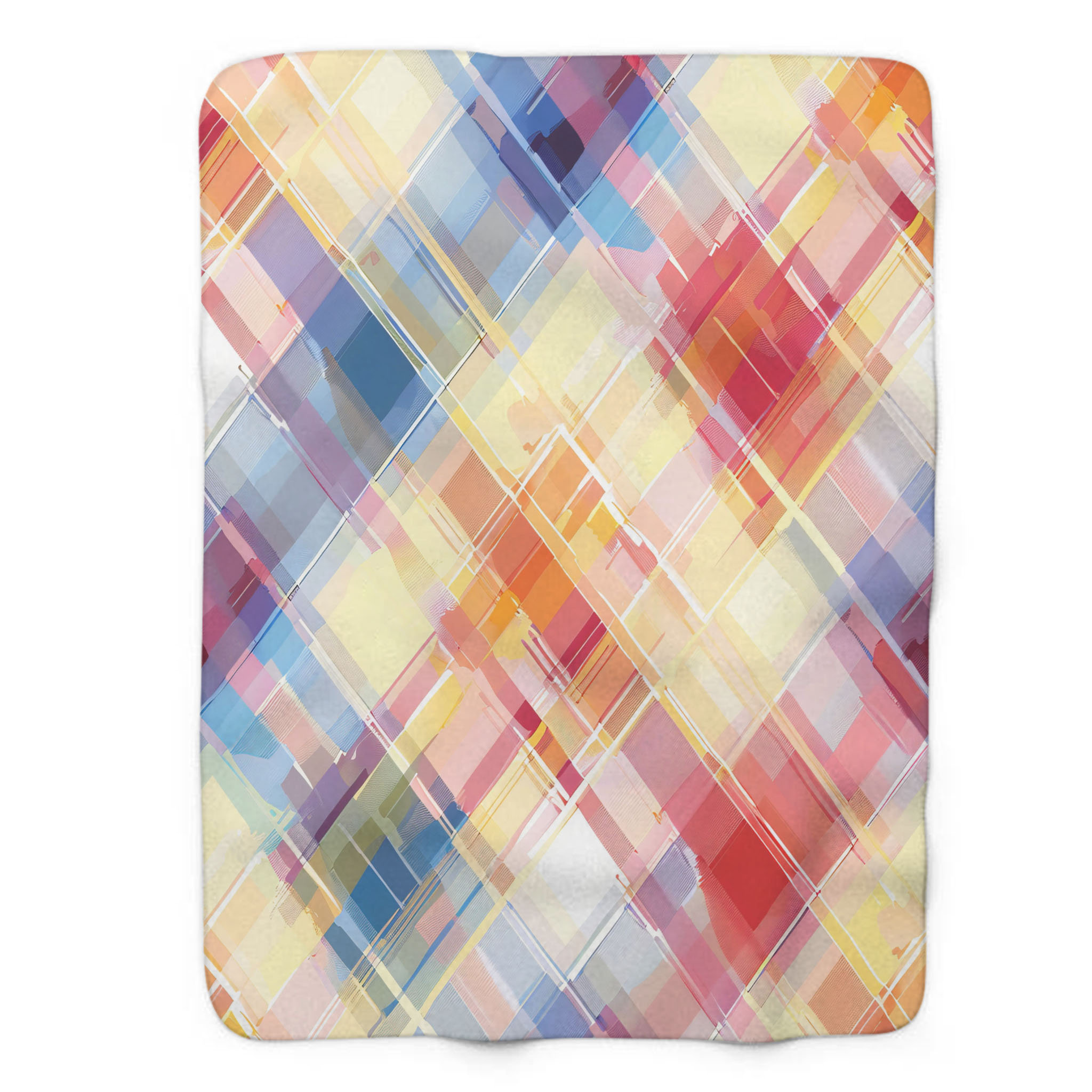MentionedYou Plaid Splash - 1 Piece Premium Blanket | Wayfair