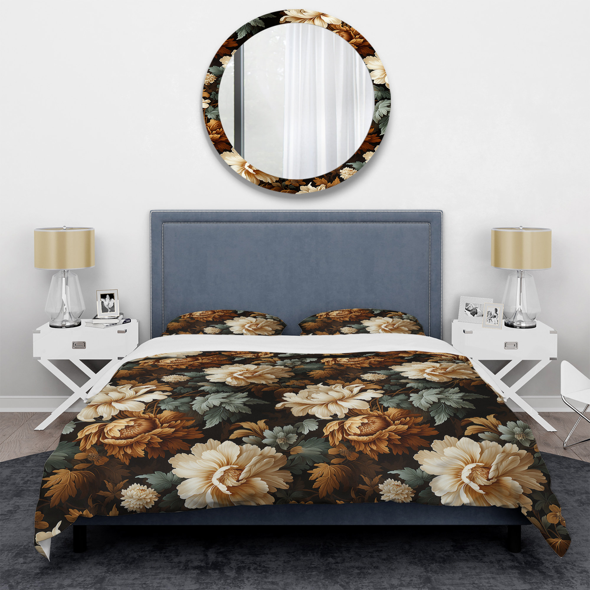 Design Art Rustic Brocade Elegance Victorian Pattern IV Bedding | Wayfair