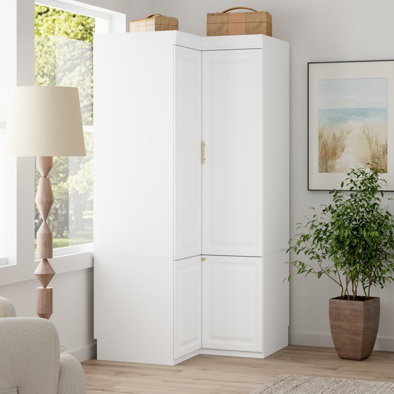 Latitude Run® L-Shaped Corner Wardrobe For Your Bedroom & Reviews ...