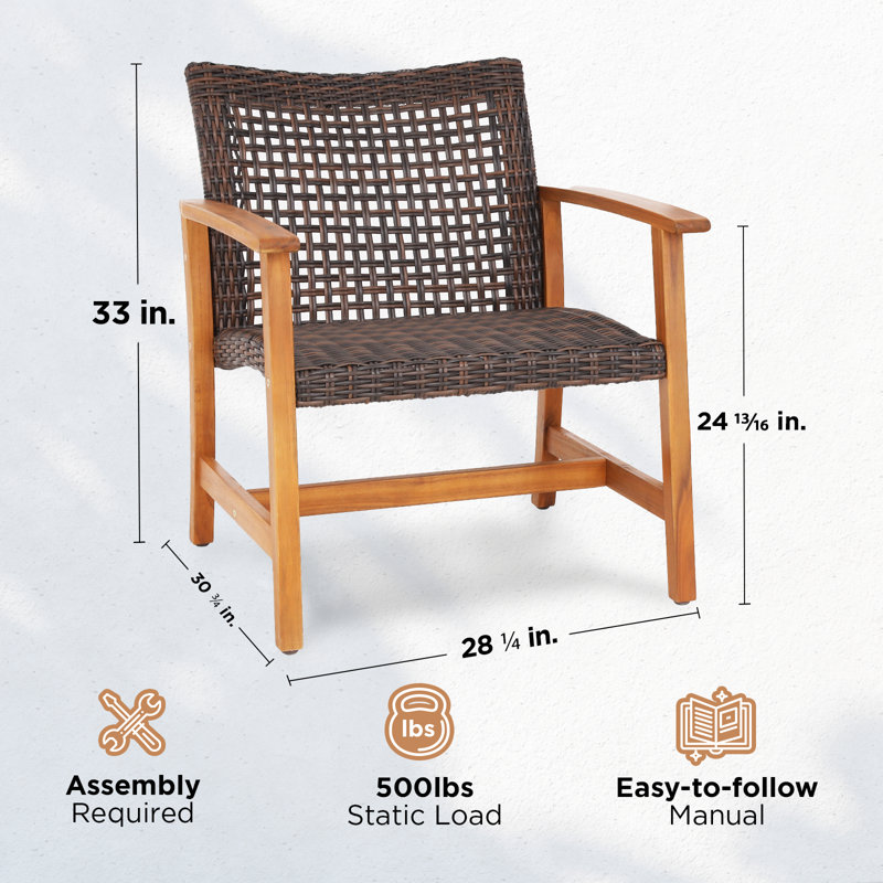 Millwood Pines Liberte Outdoor Lounge Chair & Reviews | Wayfair