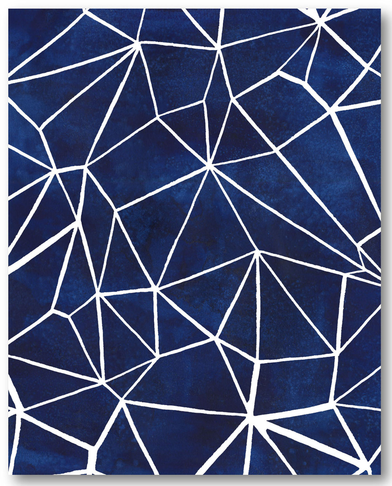 Wrought Studio™ 'Indigo Pattern III' Graphic Art Print on Wrapped ...