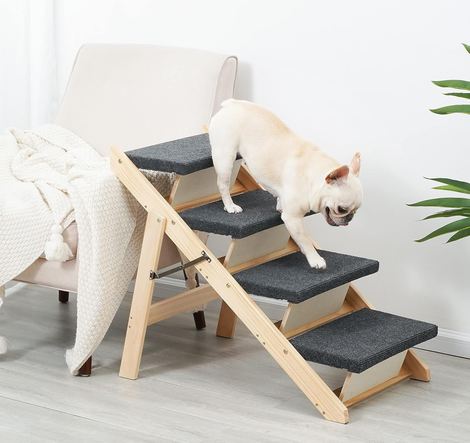 Tucker Murphy Pet™ Wood Pet Stairs For All Dogs And Cats ,2-In-1 ...