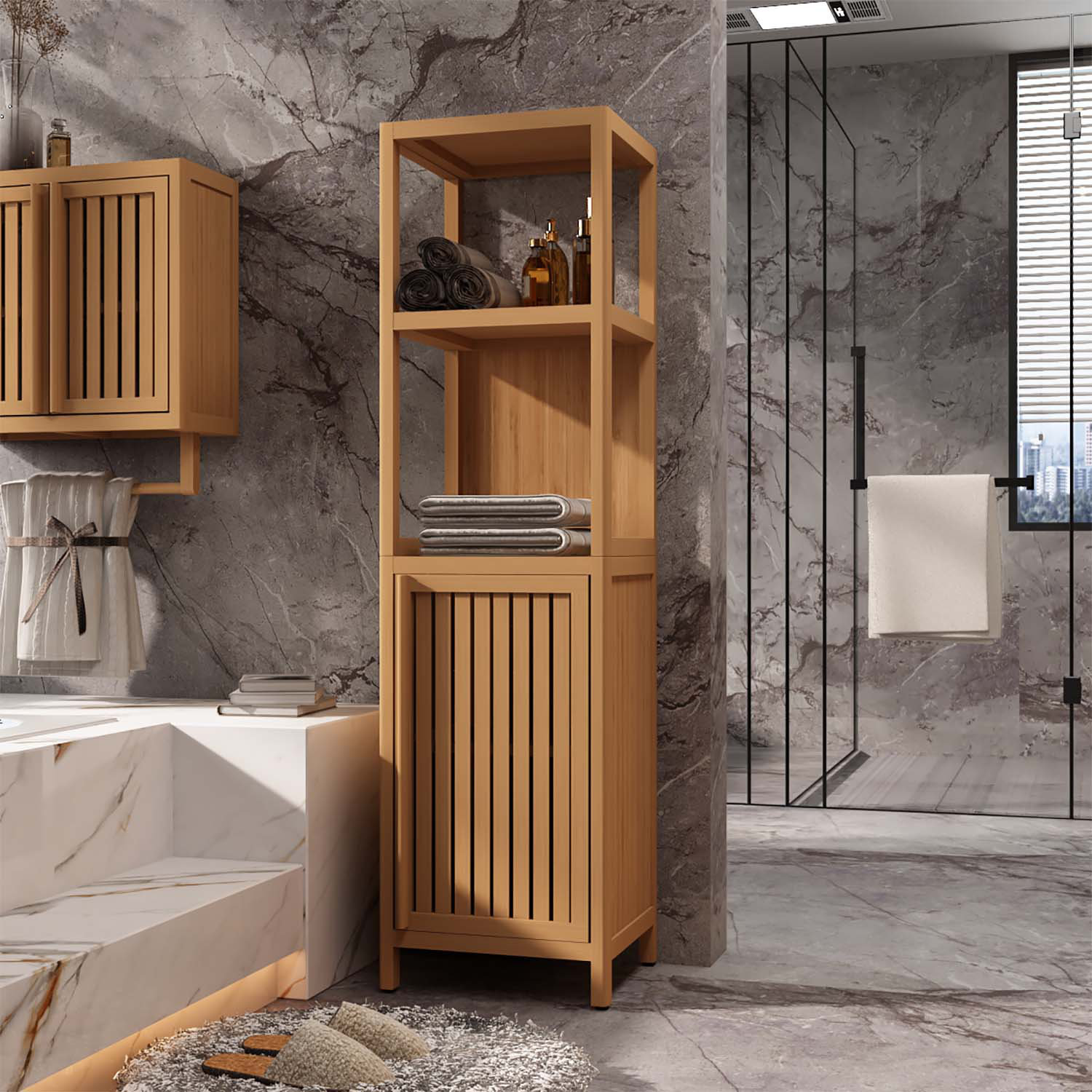 Ebern Designs Keeleigh Bathroom Storage | Wayfair