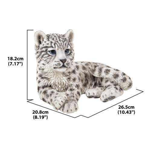 Hi-Line Gift Ltd. Snow Leopard Cub Statue & Reviews | Wayfair