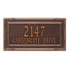 Whitehall Products Gardengate Personalized Grande 2-Line Wall Address ...