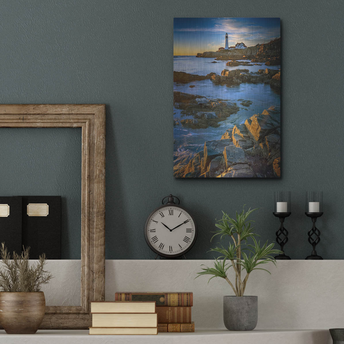 Breakwater Bay 'Autumn Tranquility At Portland Head' by Rick Berk Metal ...