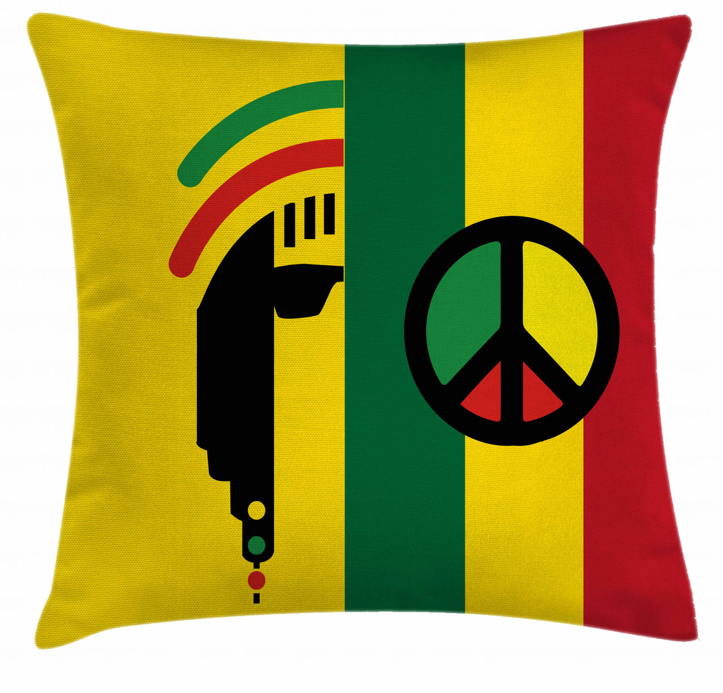 Ambesonne Rasta Indoor / Outdoor 36" Throw Pillow Cover | Wayfair