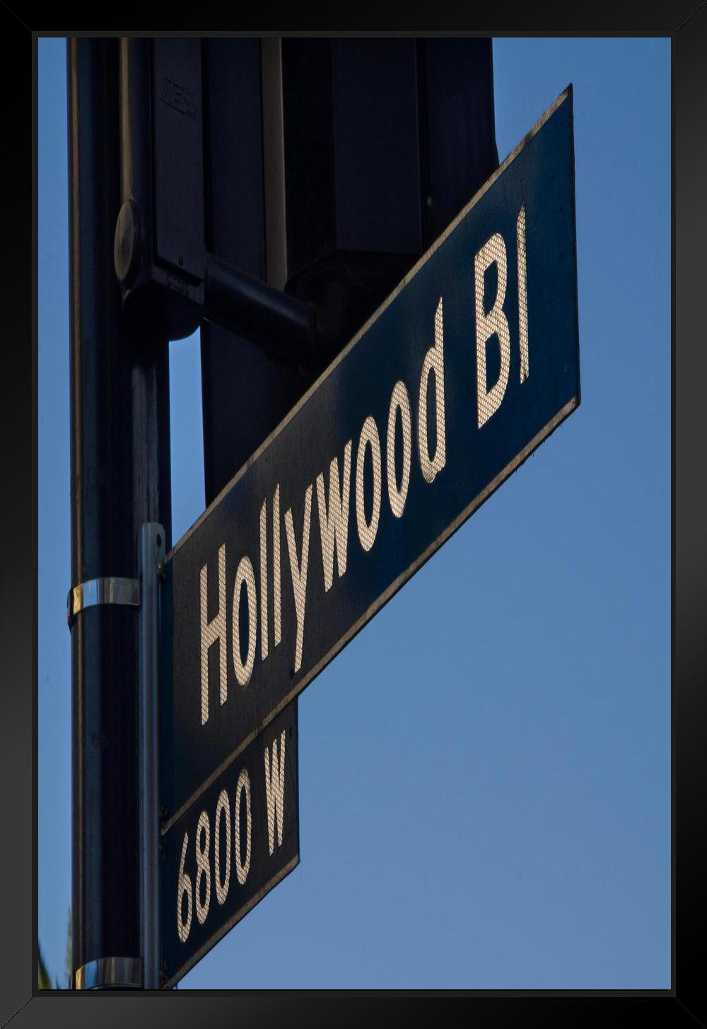 Ebern Designs Hollywood Boulevard Street Sign Close Up Los Angeles ...
