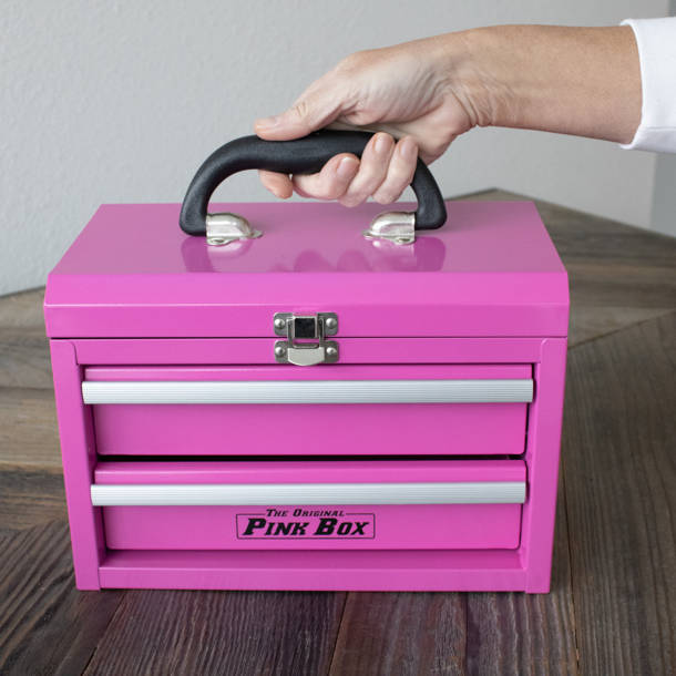 The Original Pink Box 5 -Drawer Steel Bottom Rolling Cabinet with ...
