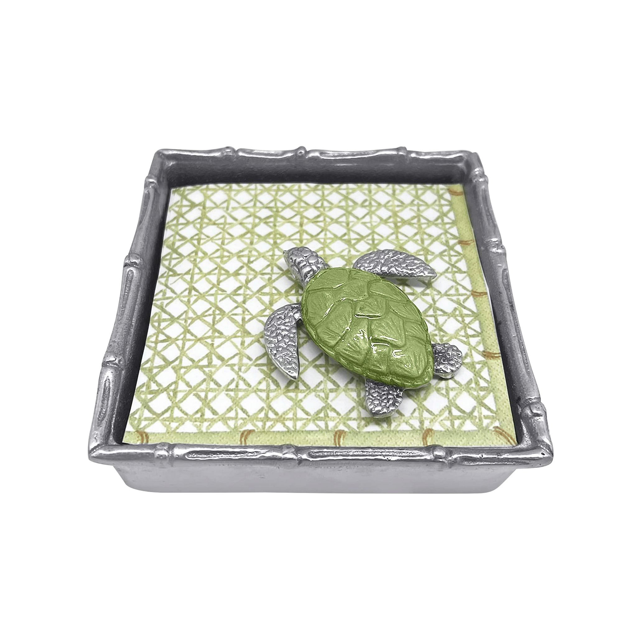 Mariposa Palmy Nights Green Turtle Bamboo Napkin Holder & Reviews | Wayfair