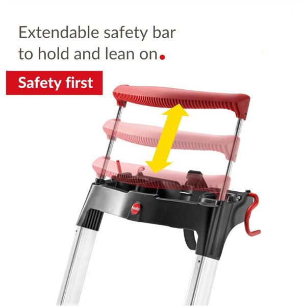 Hailo USA Inc. Hailo L100 6 Step Aluminum Lightweight Folding Step ...