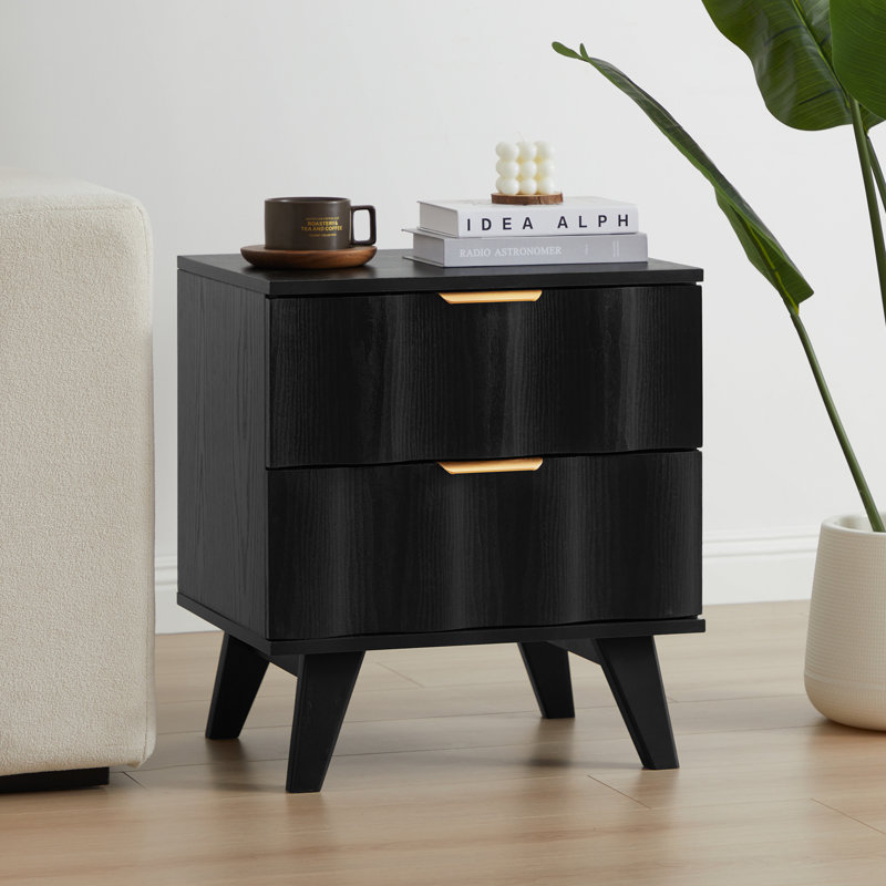 George Oliver 2 - Drawer End Table With Storage, 2 - Drawer Nightstand ...