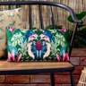 17 Stories Alijiah Indoor / Outdoor Floral Rectangular Lumbar Cushion ...