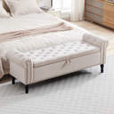 Red Barrel Studio Upholstered Storage Bench for Bedroom End with Button ...